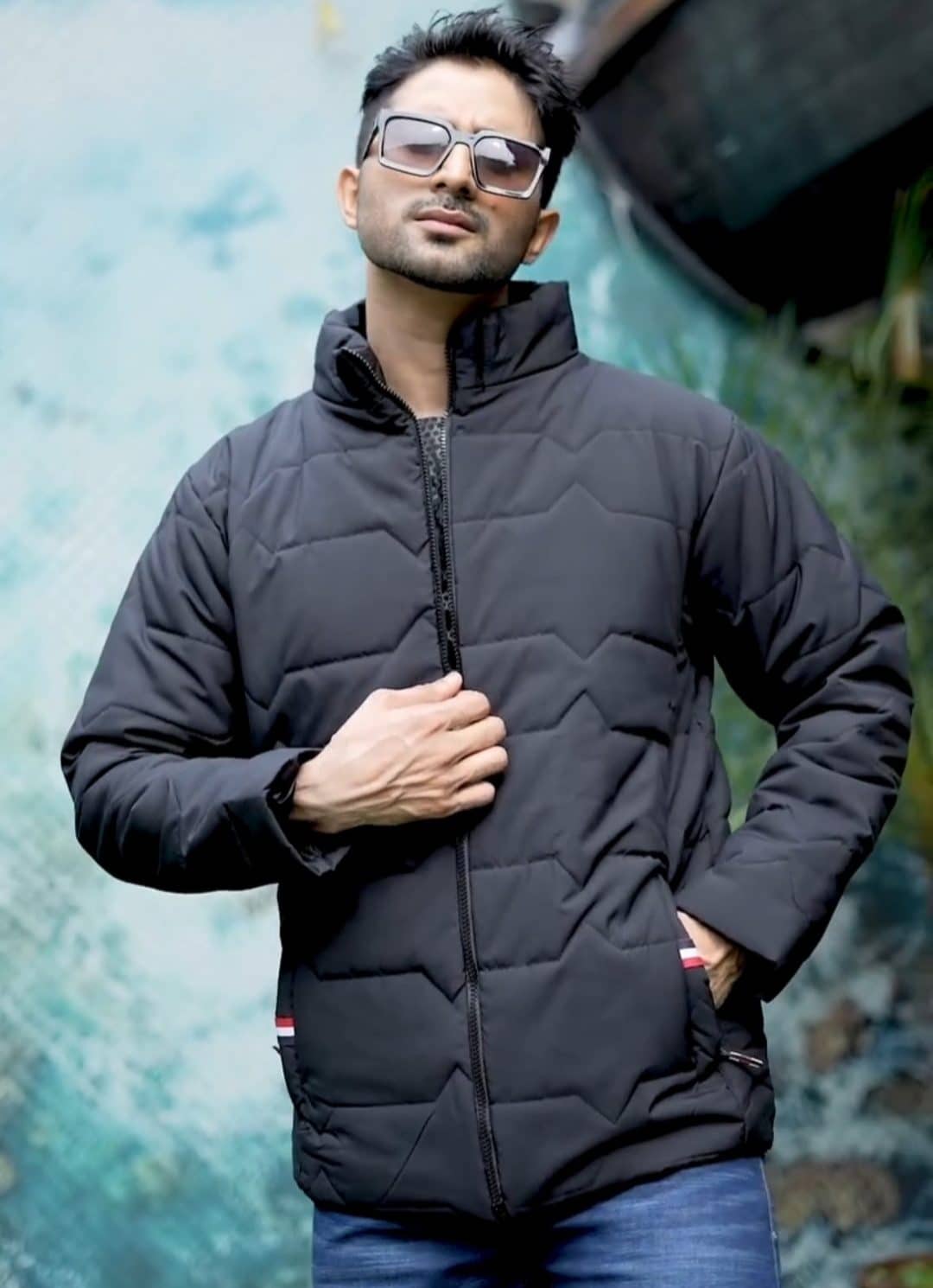 A Black 603 Premium Padding Jacket – Peony